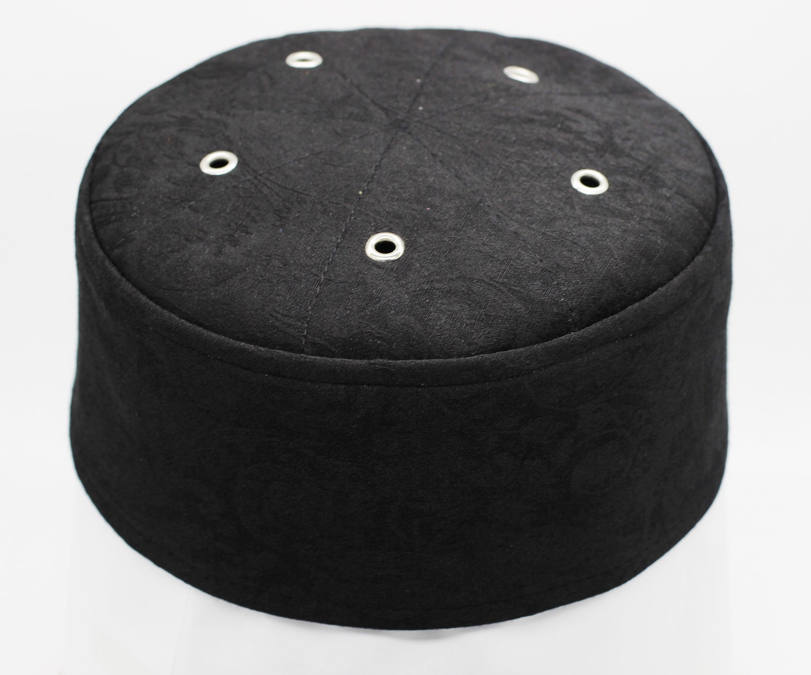 Patterned Prayer Hat, Luxury Black Taqiyyah, Muslim Mens Wear, Takke ...