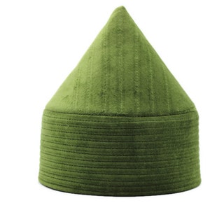 Green Naqshibandi Kufi Muslim Takke Peci Kofia Hat Topi, Dervish ...
