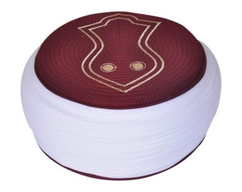 Muslim Men's Hat Cap Handmade Black Sarik Takke Islam | Etsy