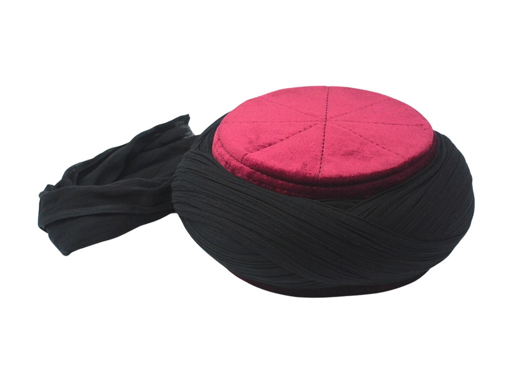 Saladin Bordeaux Black Syrian Style Imamah, Unique Islamic Art, Imam ...