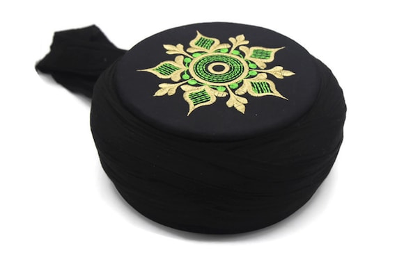 Saladin Black Geometric Imamah Unique Islamic Art Salah ad | Etsy