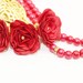Red Misbahas, Prayer Beads With Rose, Handmade Prayer Beads 99 Misbaha ...