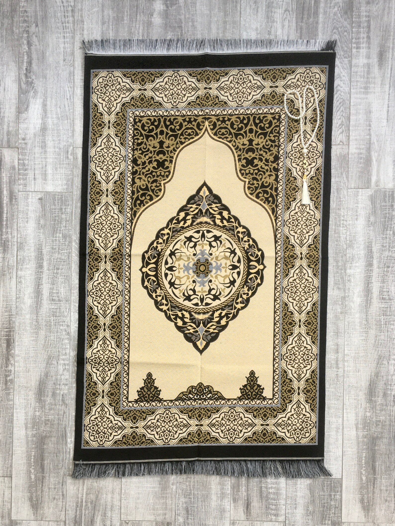 Oriental Motif Cotton Prayer Mat Prayer Mat With Tasbeeh - Etsy