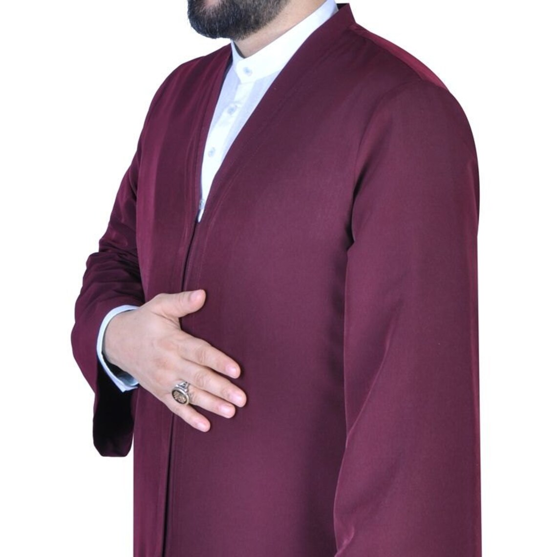 Claret Red Cubbe Jubbah S M L XL XXL Plain Mens Wear - Etsy