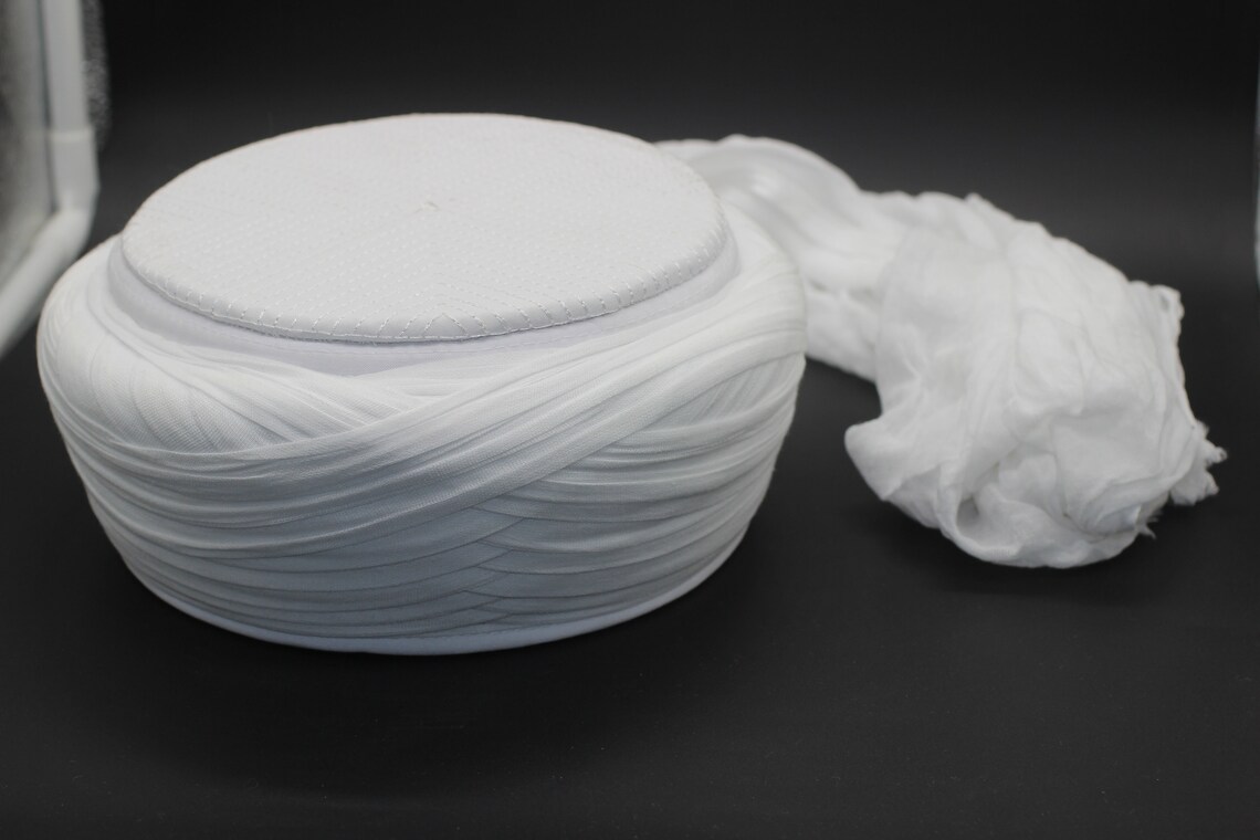 Saladin Pure White Imamah Unique Islamic Art Imam Pagri | Etsy