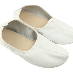 Genuine Leather Handmade Tawaf Shoes Mens Size, Pure White Feet Warmer ...