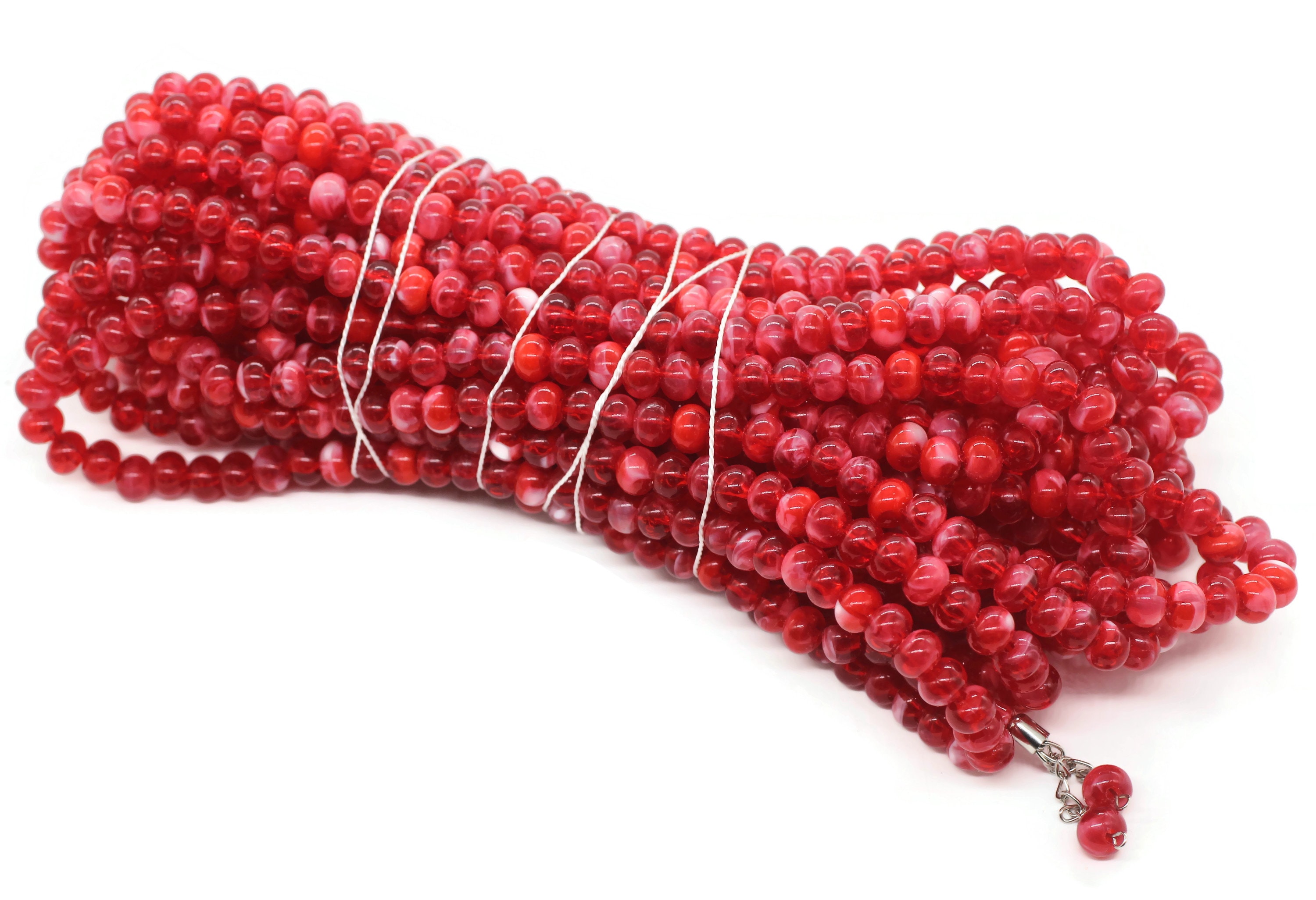 Red 1000 Beads Tasbeeh, Acrylic Misbaha, Rosary Beads, Dhikr Tasbih ...