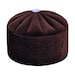 Skull Cap Taqiyyah Hat - Brown Taquiyah Men Kufi - Crochet Kufi Muslims ...