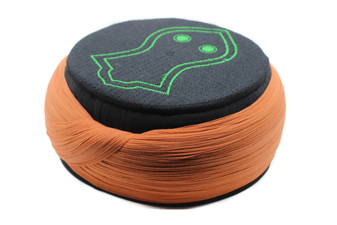 Handmade Black & Orange Sarik Takke Islam Prayer Hat With - Etsy