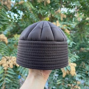 SALE 58 Cm Dark Brown Toparlak Kufi Hat, Muslim Cap, Taqiya Takke Peci ...