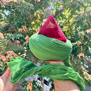 Red and Light Green Mens Haqqani Imamah, Cyprus Style Islamic Cap ...