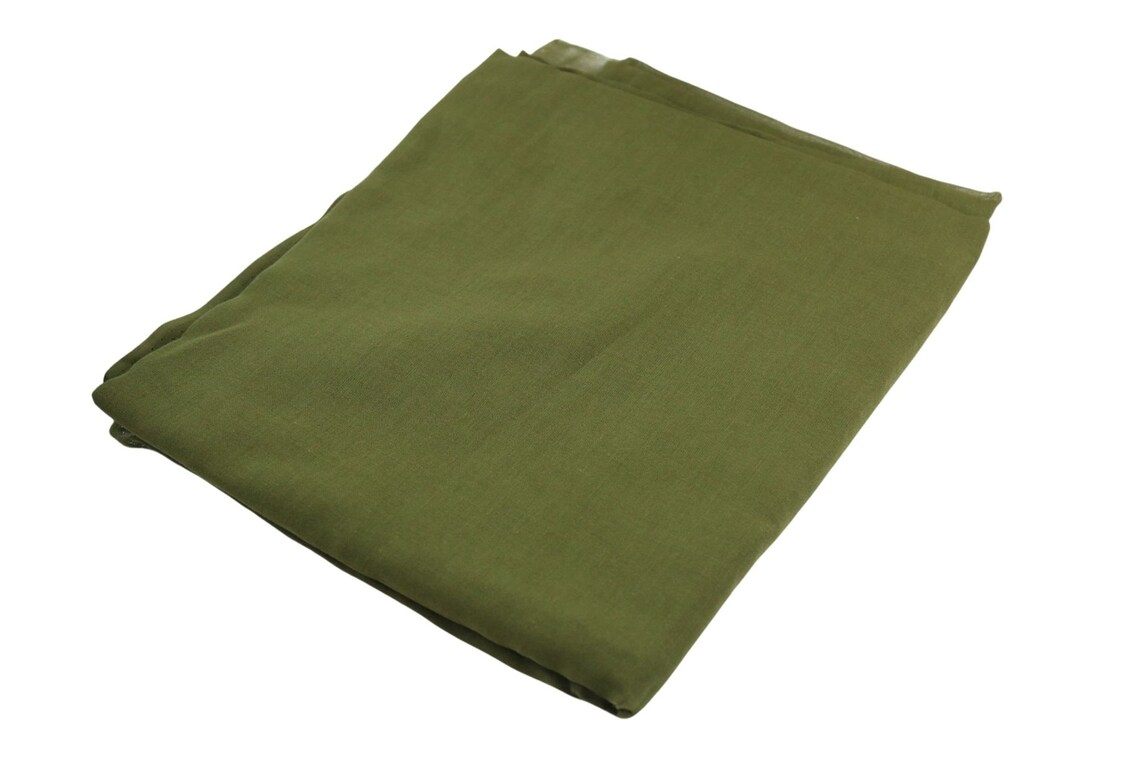 Cotton Wrapping Fabric for Imamah in Olive Green Color, Turban for Kufi ...