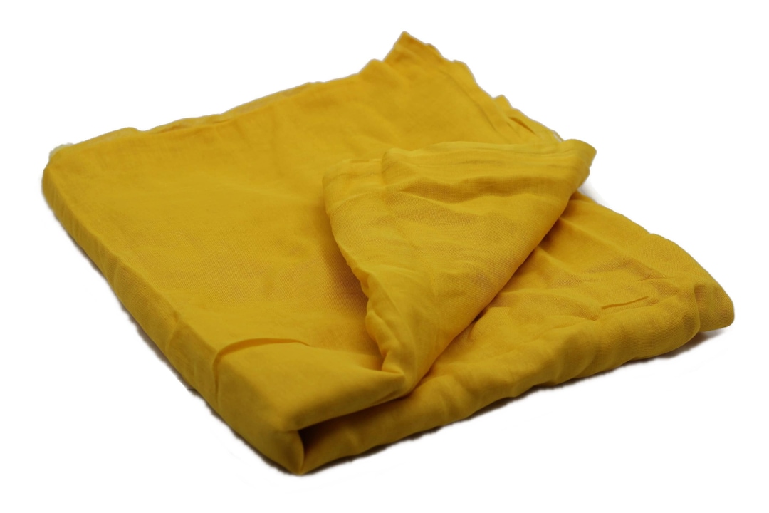 Yellow Pure Cotton Wrapping Fabric for Imamah, Turban for Kufi Cap ...