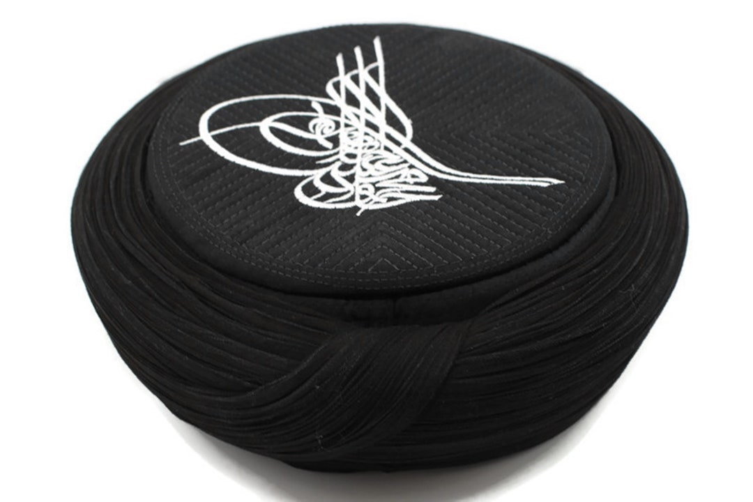 Handmade Ottoman Tugra Imamah, Unique Islamic Art, Imam Pagri Islamic ...