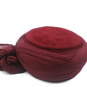 Saladin Bordeaux Syrian Style Imamah, Unique Islamic Art, Imam Pagri ...