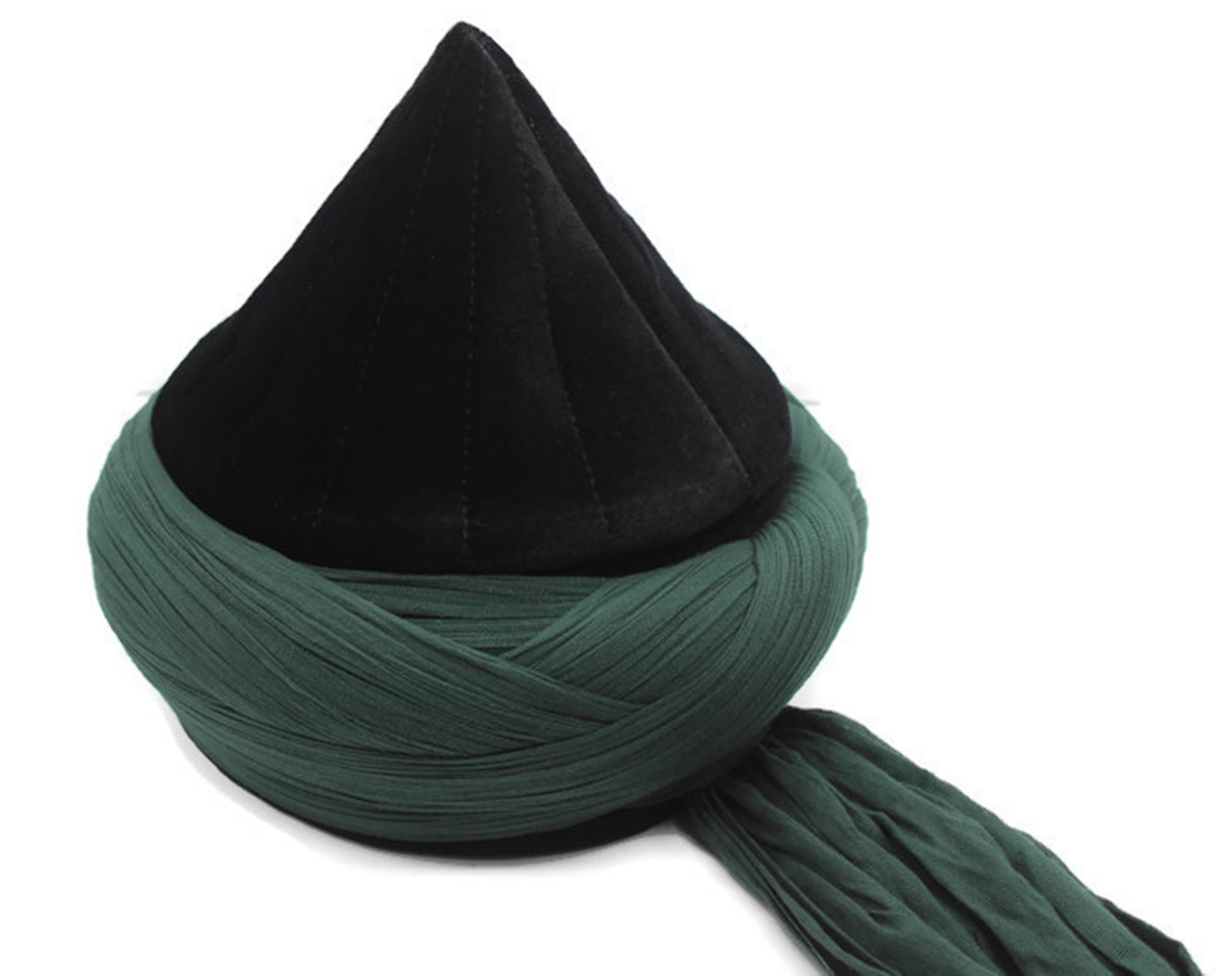 Handmade Naqshbandi Cap, Black Cyprus Imamah, Unique Islamic Art, Imam ...