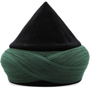 Handmade Naqshbandi Cap, Black Cyprus Imamah, Unique Islamic Art, Imam ...
