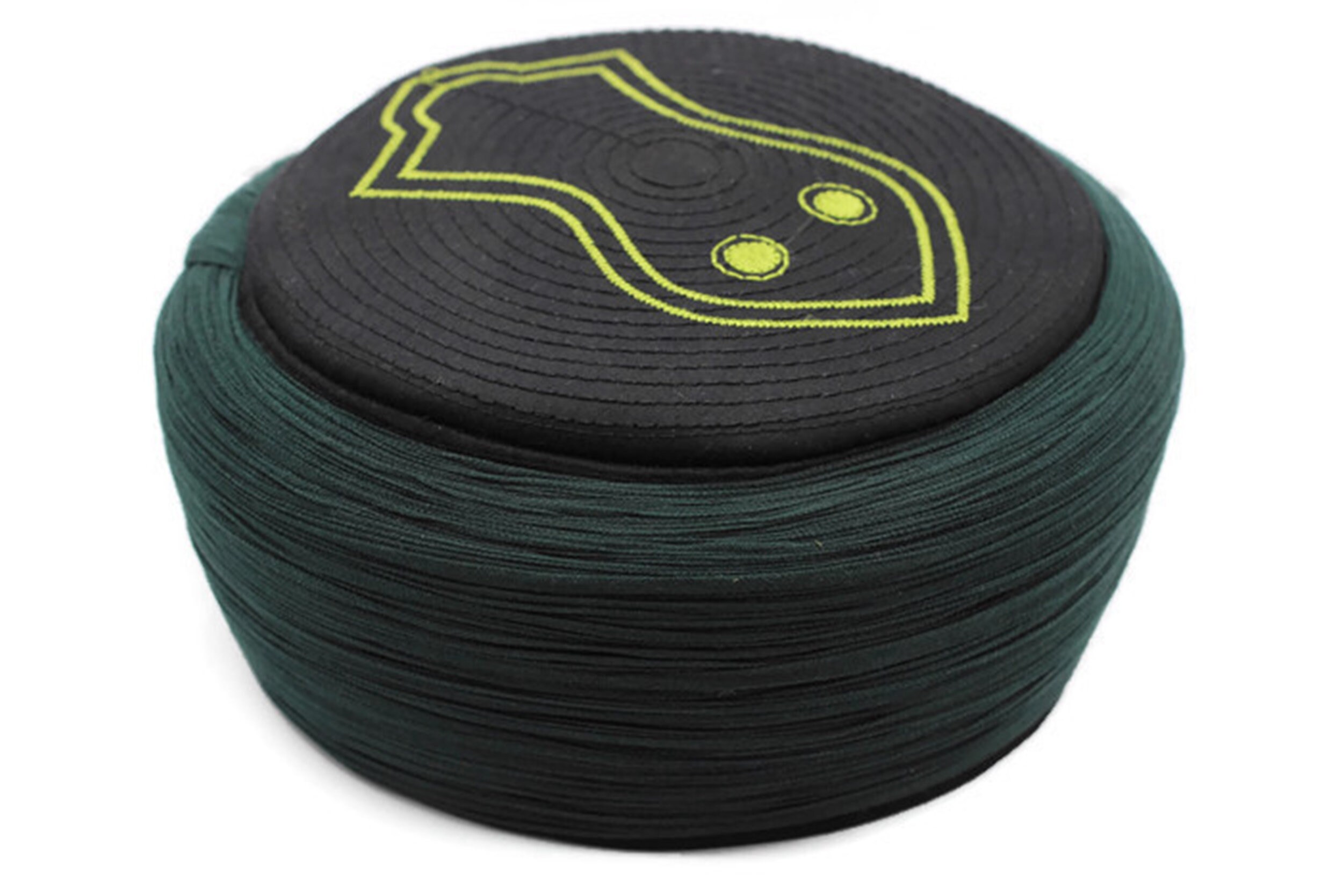 Handmade Black & Green Sarik Takke Islam Prayer Hat with The | Etsy