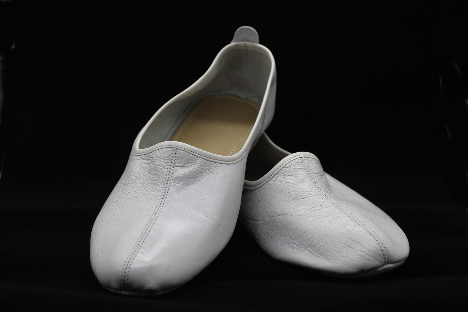 Genuine Leather Handmade Tawaf Shoes Mens Size Pure White - Etsy