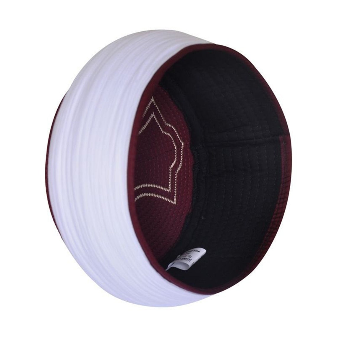 Handmade White & Red Sarik Takke Islam Prayer Hat With the - Etsy