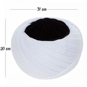 Hayreddin Barbarossa White and Black Imamah, Kapudan Pasha Islamic Hat ...