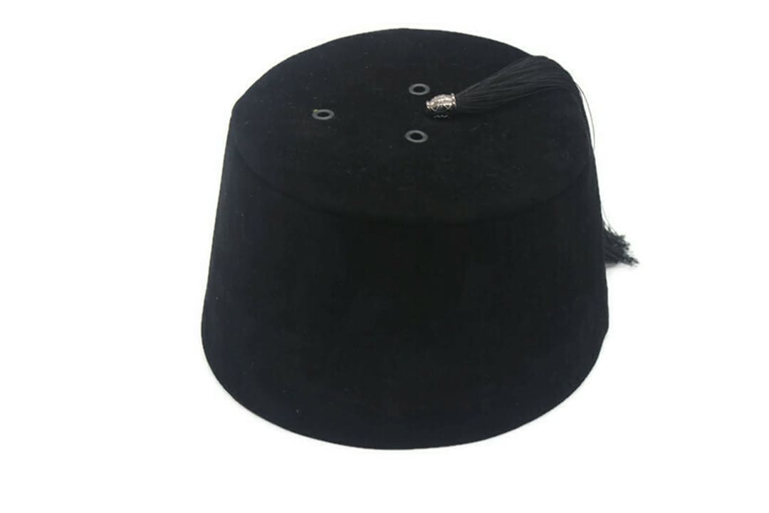 Genuine Egyptian Turkish Black Fez Tarboush Hat Black Tassel, Doctor ...