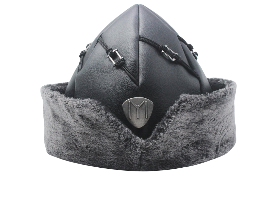 Faux Fur Osman Ertugrul Dirilis Series Alp Hat - Chained Turkish Style ...