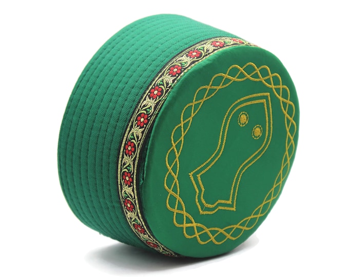 Omani Kufi Koofi Hat Topi Embroidery Handmade Cap Islamic Muslim Size ...