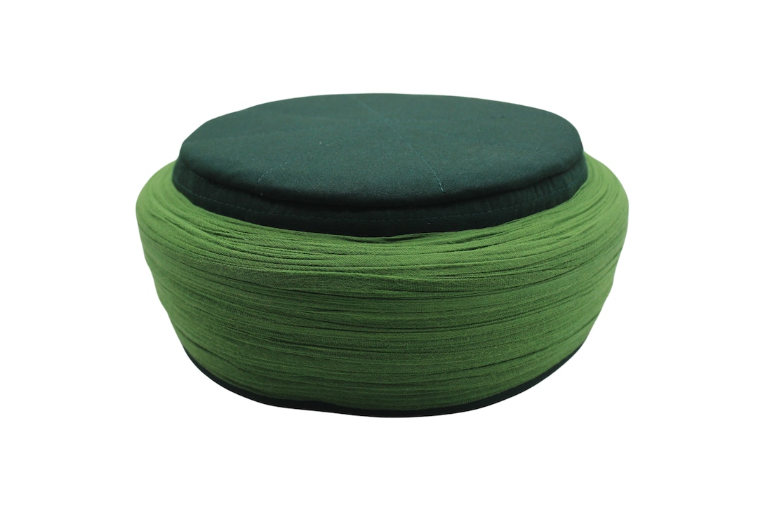 Handmade Green & Light Green Sarik, Skullcap, Pecinya, Sorban Imamah ...