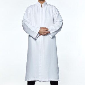 Muslim Long Jubbah - S, M,L, XL, Plain Mens Wear, White Thobe ...