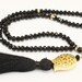 Black Misbahas, Crystal Prayer Beads, Handmade Prayer Beads 99 Misbaha ...