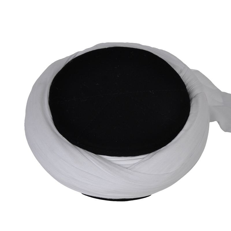 Saladin Black and White 8m Cloth Imamah Sharif - Islamic Wear Kufi ...