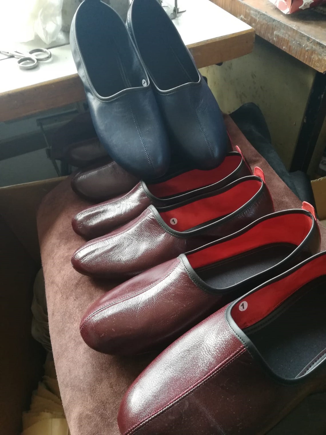 Genuine Leather Handmade Tawaf Shoes Women Size Winter socks | Etsy
