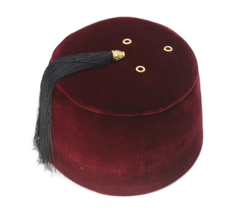 Genuine Egyptian Turkish Red Fez Tarboush Hat Black Tassel, Doctor Who ...
