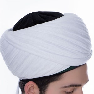 Hayreddin Barbarossa White and Black Imamah, Kapudan Pasha Islamic Hat ...