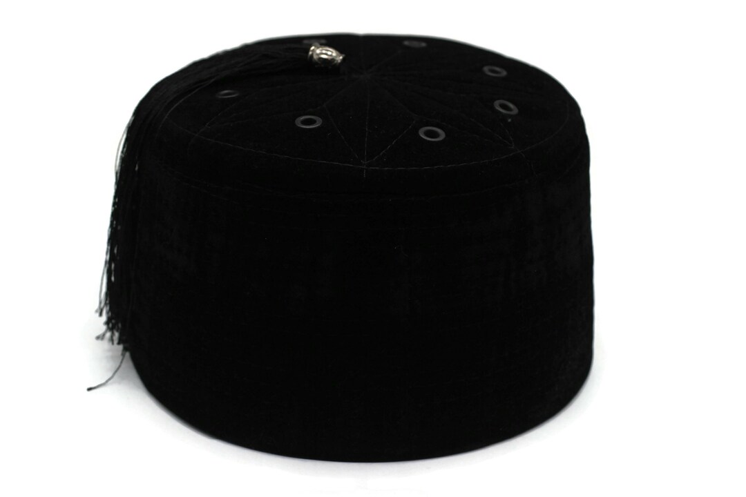 Genuine Egyptian Turkish Black Fez Tarboush Hat Black Tassel, With 7 ...