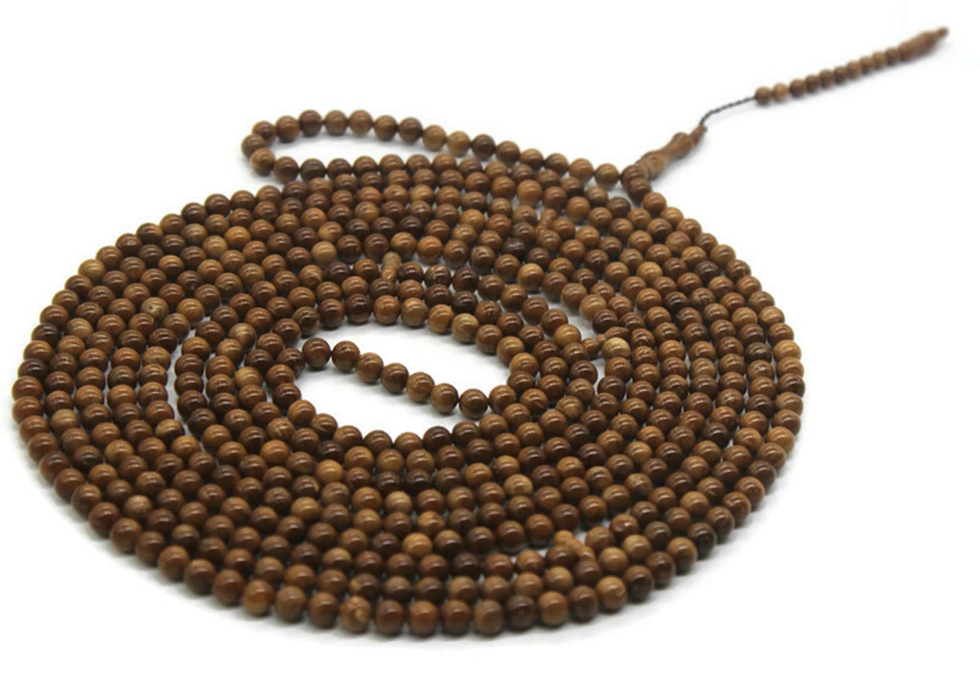 Koka Wood Beads 7 Mm Misbaha, 500 Prayer Beads Tasbih Tasbeeh Tesbih ...