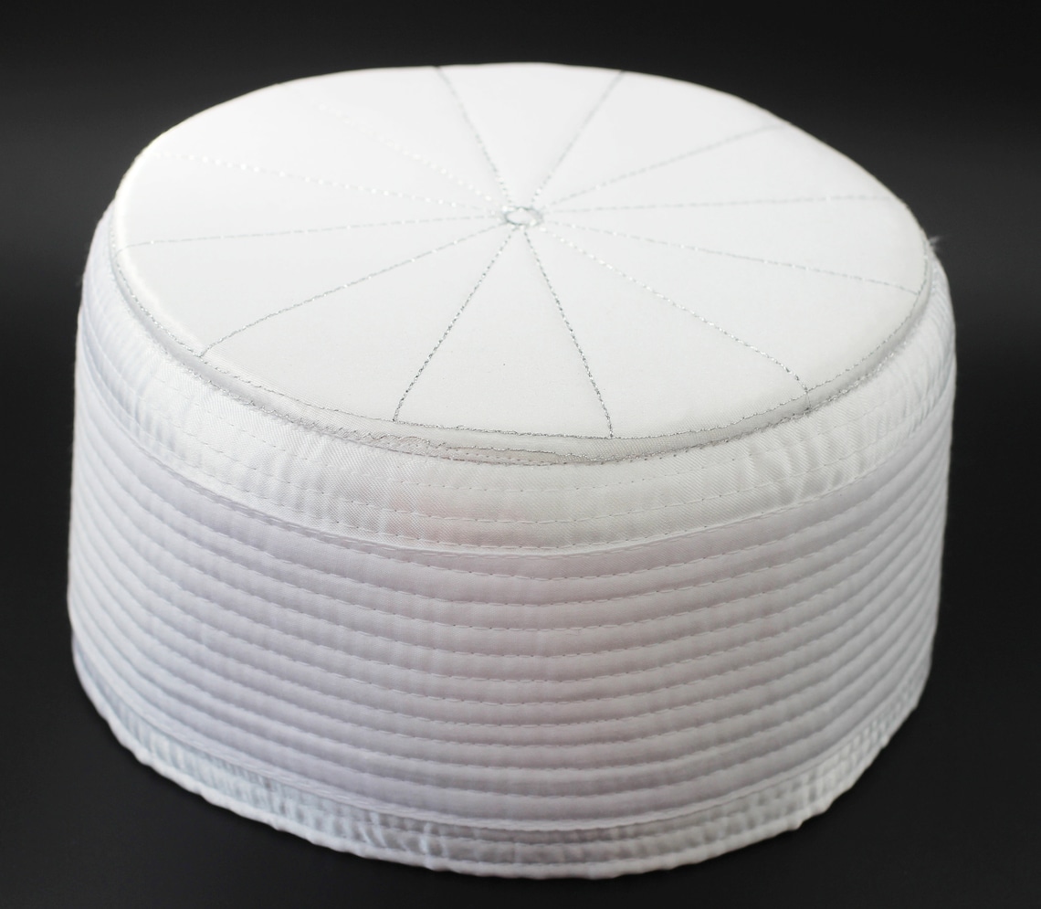 White Taqiyah Sunnah Wear Muslim Hat Muslim Cap Islamic - Etsy