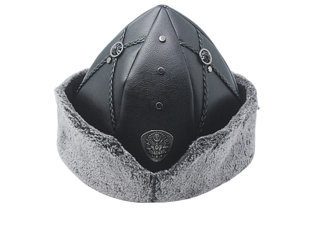 Faux Fur Osman Ertugrul Dirilis Series Alp Hat - Turkish Corded Style ...