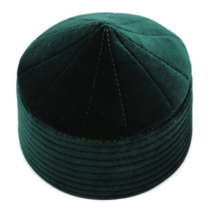 Green Velvet Naqshibandi Kufi Muslim Takke Peci Kofia Hat Topi, Dervish ...