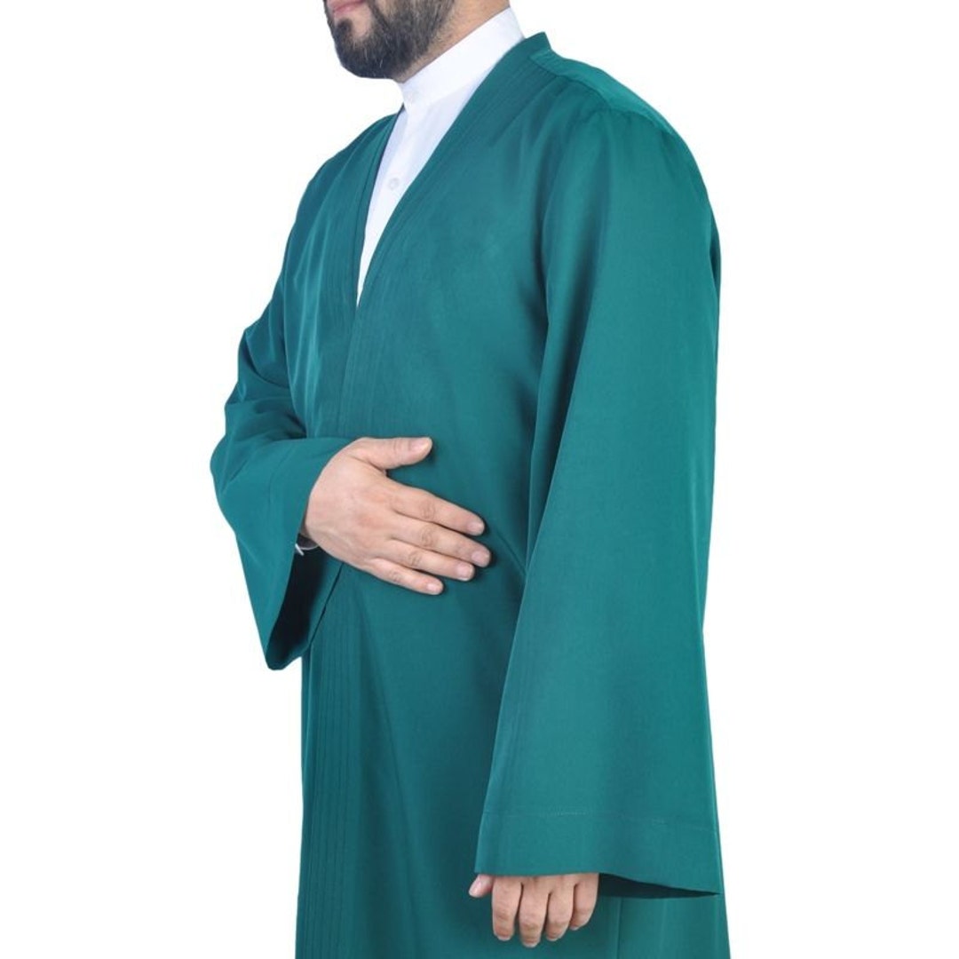 S, M, L, XL, 2XL Plain Mens Wear Green Thobe, Galabiyya, Jubbah ...