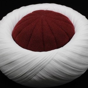 Mujahideen White and Bordeaux Imamah, Grand Vizier Islamic Hat ...