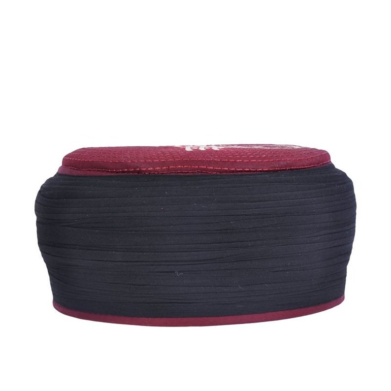 Hand Made Islamic Prayer Hat Claret Red & Black Tughra - Etsy
