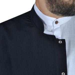 Muslim Long Jubbah - S, L, XL, XXL, Plain Mens Wear, Dark Blue Thobe ...