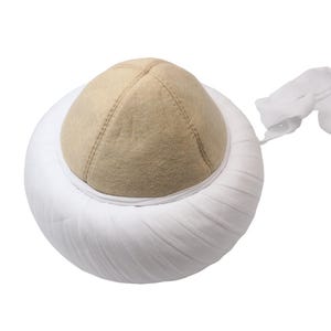 Al Ghazali White and Cream Imamah, Ulama Islamic Hat, Ottoman Woolen ...
