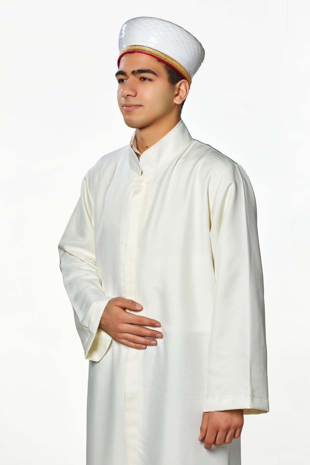 Muslim Long Jubbah - S, M,L, XL, Plain Mens Wear, Cream Thobe ...