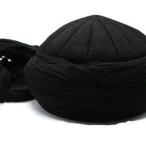Natural Style Black Handmade Imamah, Sunnah Clothing Muslim Mens Hat ...