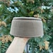 Cream Sufi Kufi Hat, Muslim Cap, Taqiya Takke Peci, Rigid Prayer Cap ...
