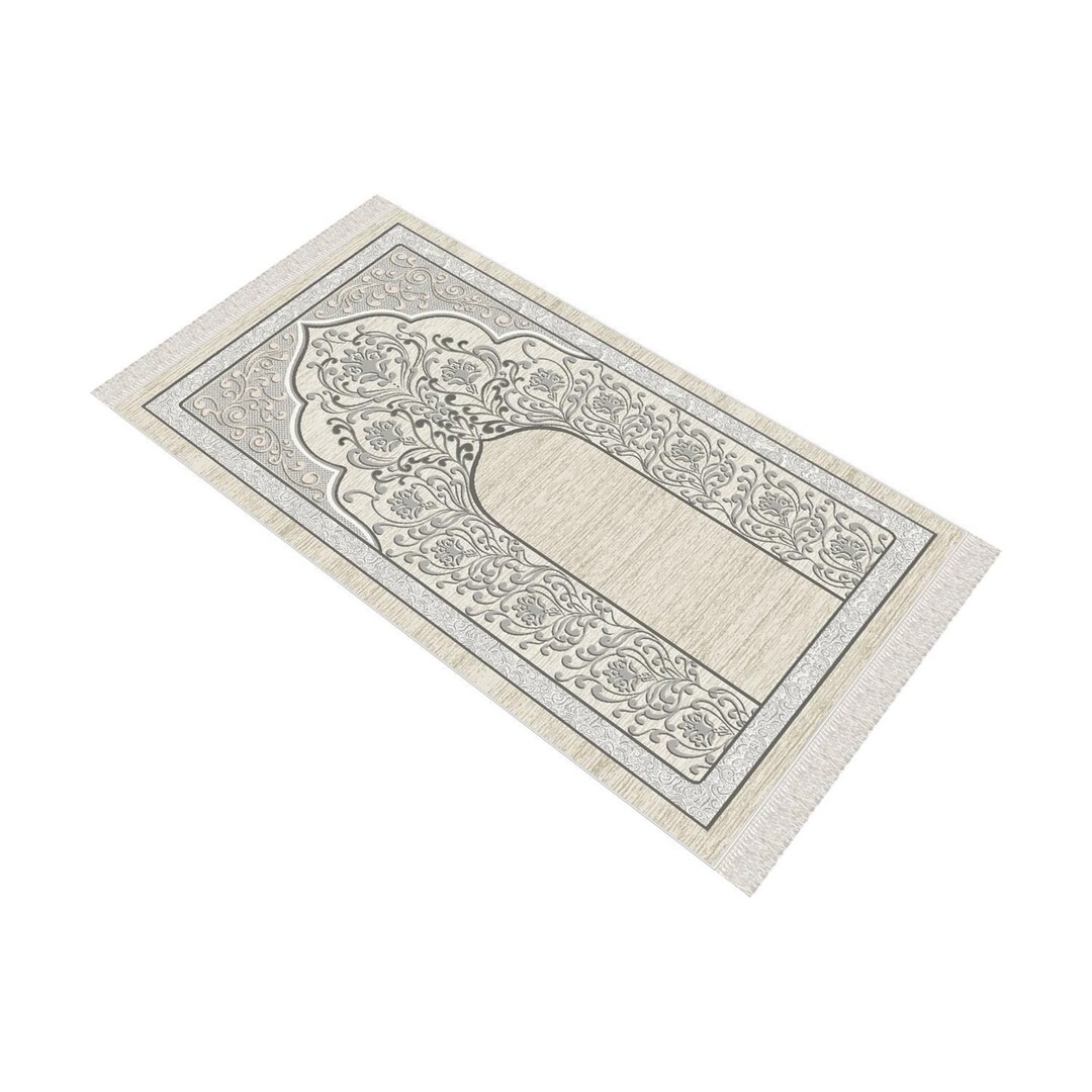 SALE Natural Beige Soft Padded Prayer Rug Cotton Layer - Etsy