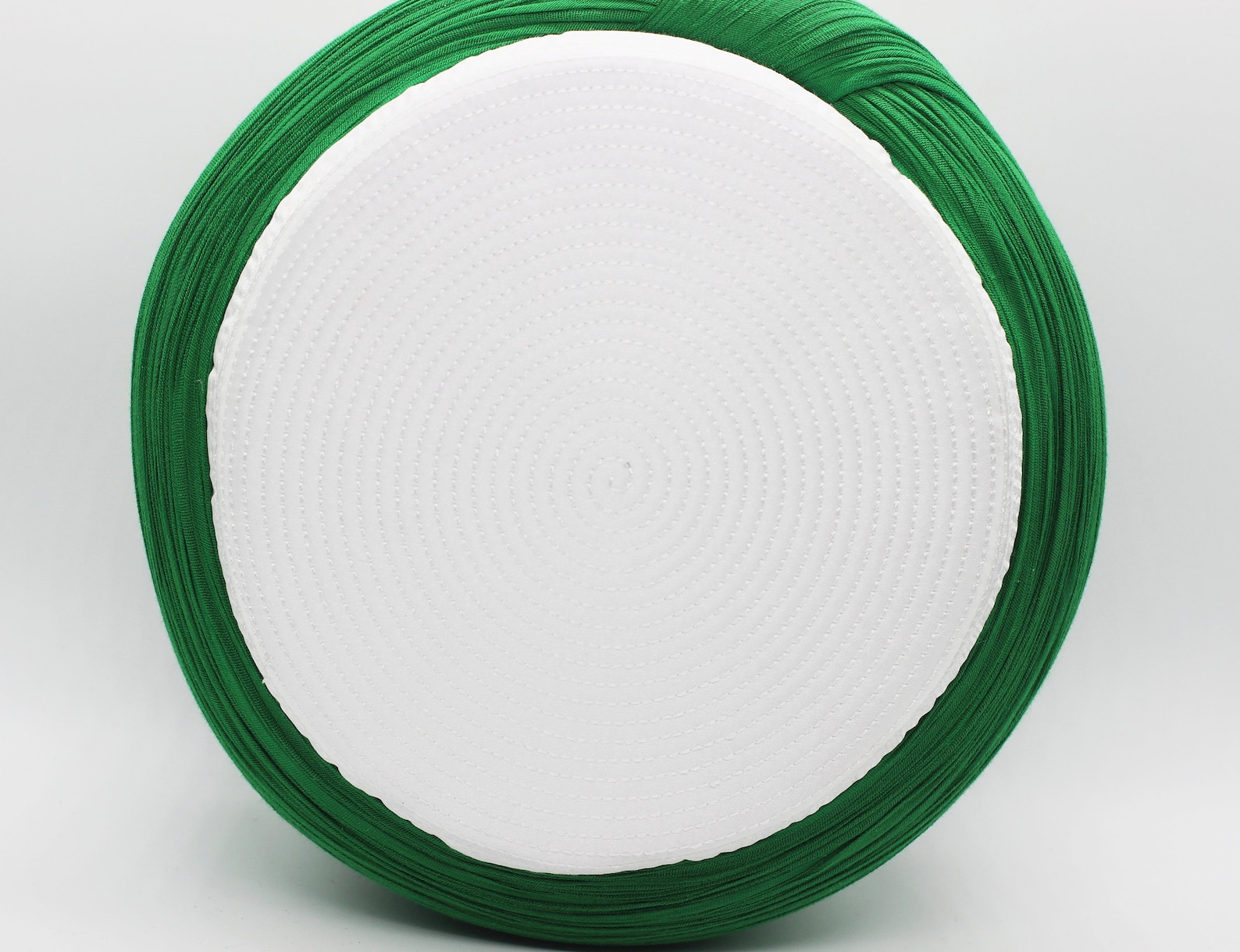 Handmade White&Green Round Sarik Geometric imamah sarik Kufi | Etsy